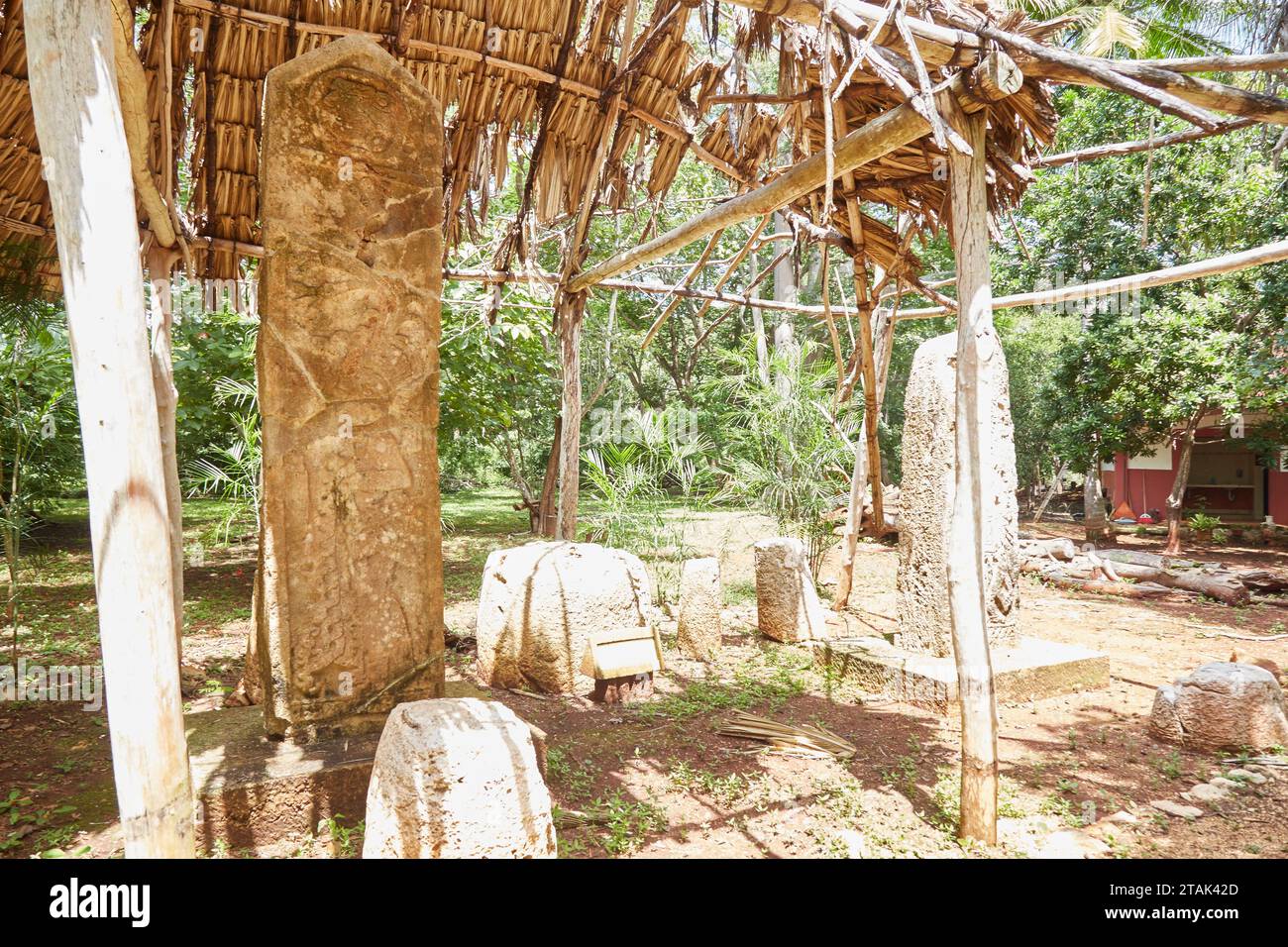 The Mayan ruins of Sayil, known for its stunning royal palace Stock ...