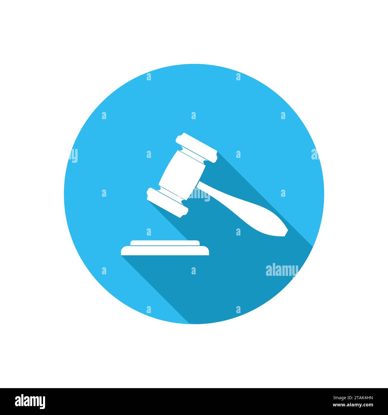 Judge or Auction Hammer icon. Vector Illustration Stock Vector Image ...