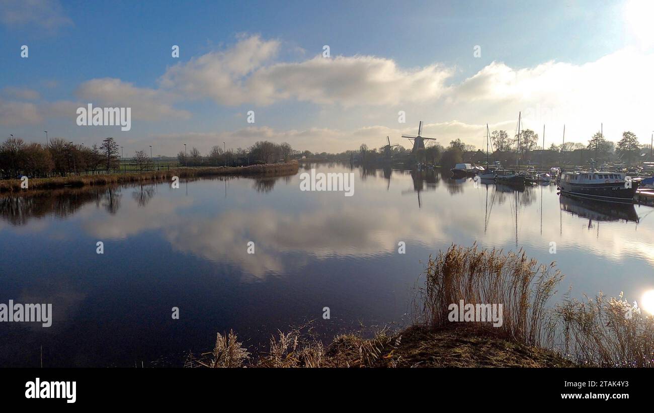 Weesp Amsterdam The Netherlands 1st December 2023. A crisp winters day ...