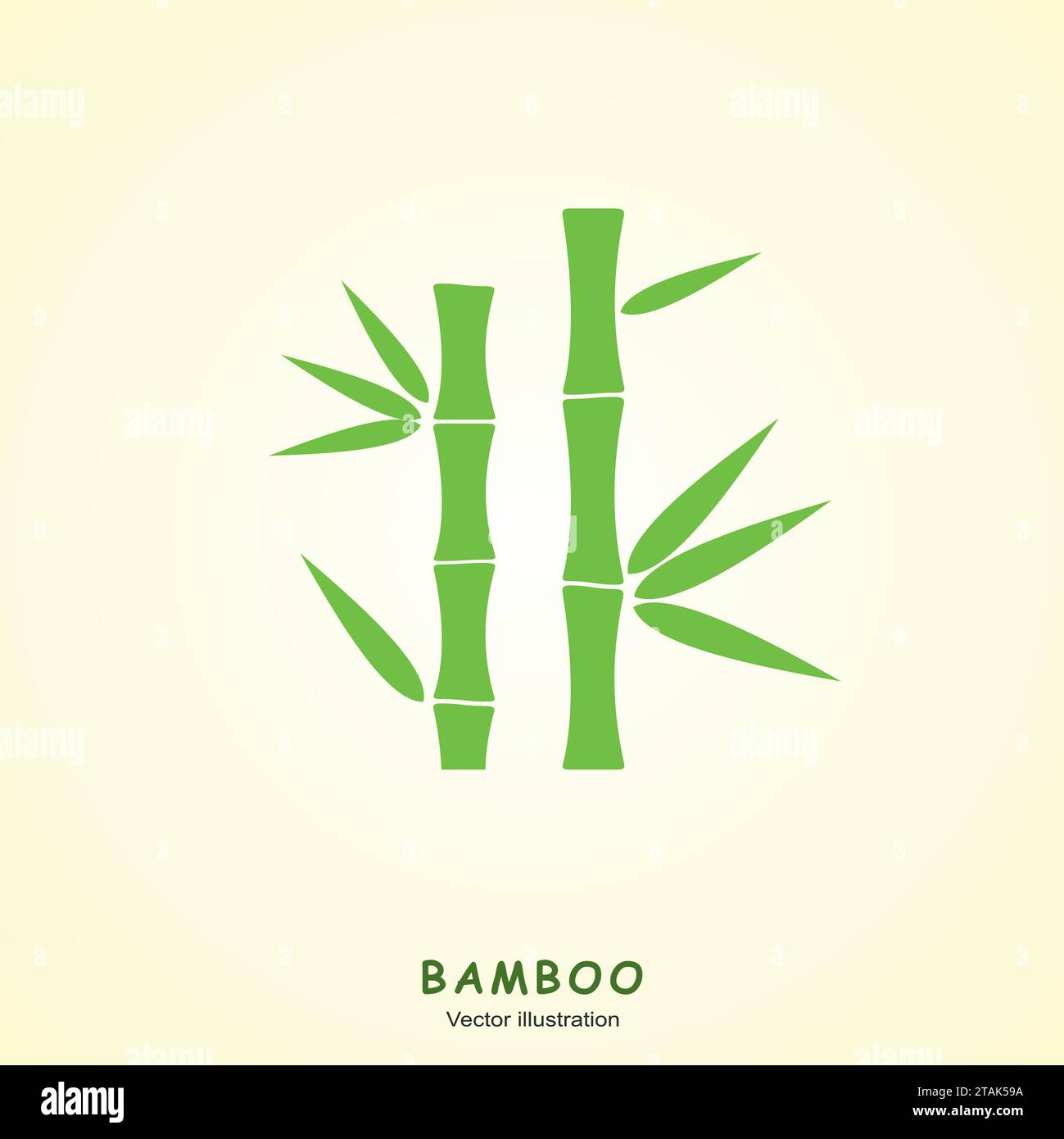 Green bamboo vector symbol icon. Vector Illustration Stock Vector Image ...