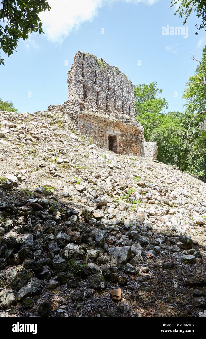 The Mayan ruins of Sayil, known for its stunning royal palace Stock ...