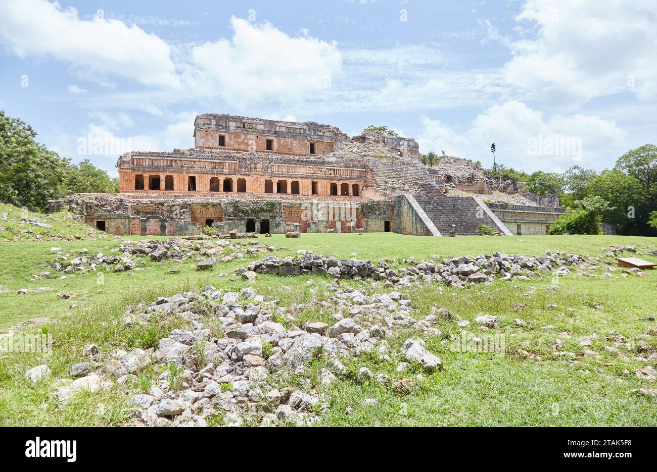 The Mayan ruins of Sayil, known for its stunning royal palace Stock ...