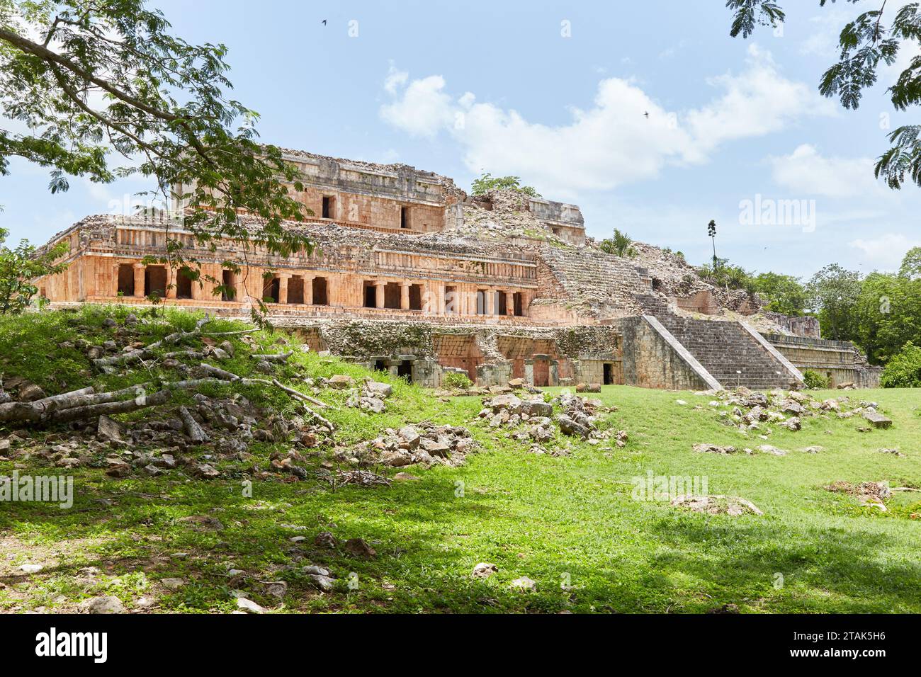 The Mayan ruins of Sayil, known for its stunning royal palace Stock ...