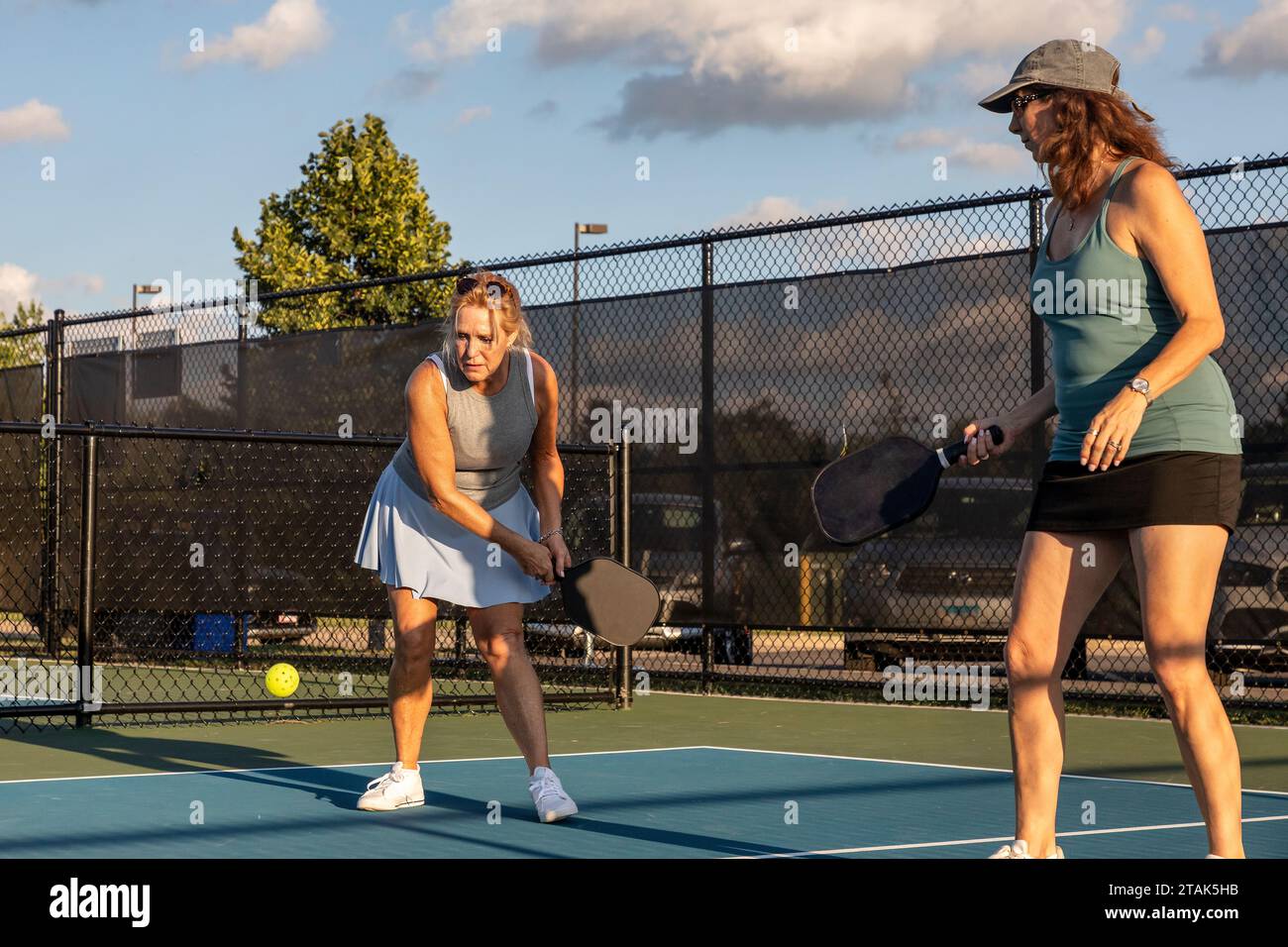 Woman pickleball player hi-res stock photography and images - Alamy