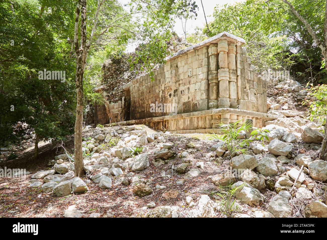 The Mayan ruins of Sayil, known for its stunning royal palace Stock ...