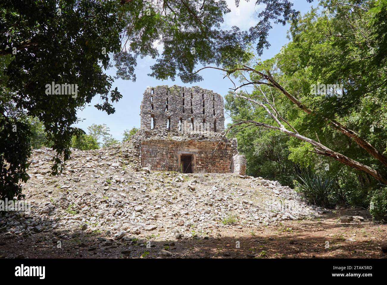 The Mayan ruins of Sayil, known for its stunning royal palace Stock ...