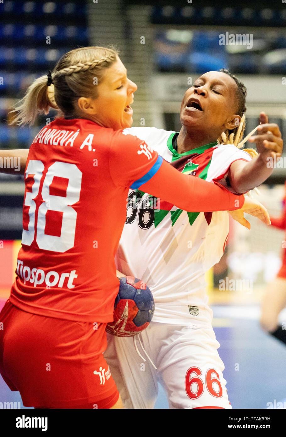 Frederikshavn, Denmark. 30th Nov, 2023. Kimberley Suzanne Bellette Mambou (66) of Congo and Anna ...