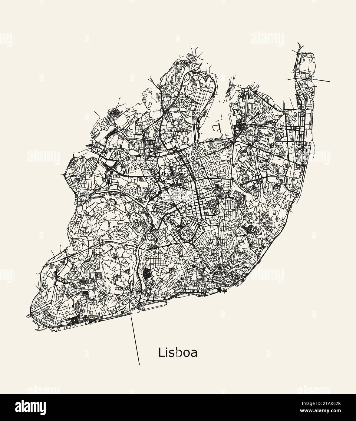 Vector city road map poster Dublin, Ireland Stock Vector Image & Art ...