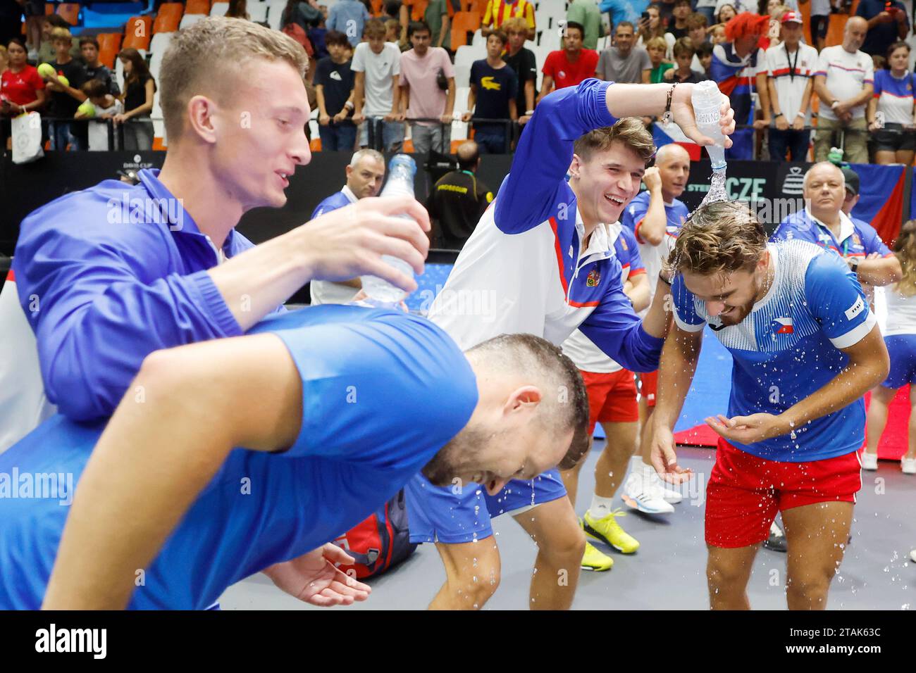 Czech tennis players Tomas Machac, Jaroslav Navratil - non-playing ...