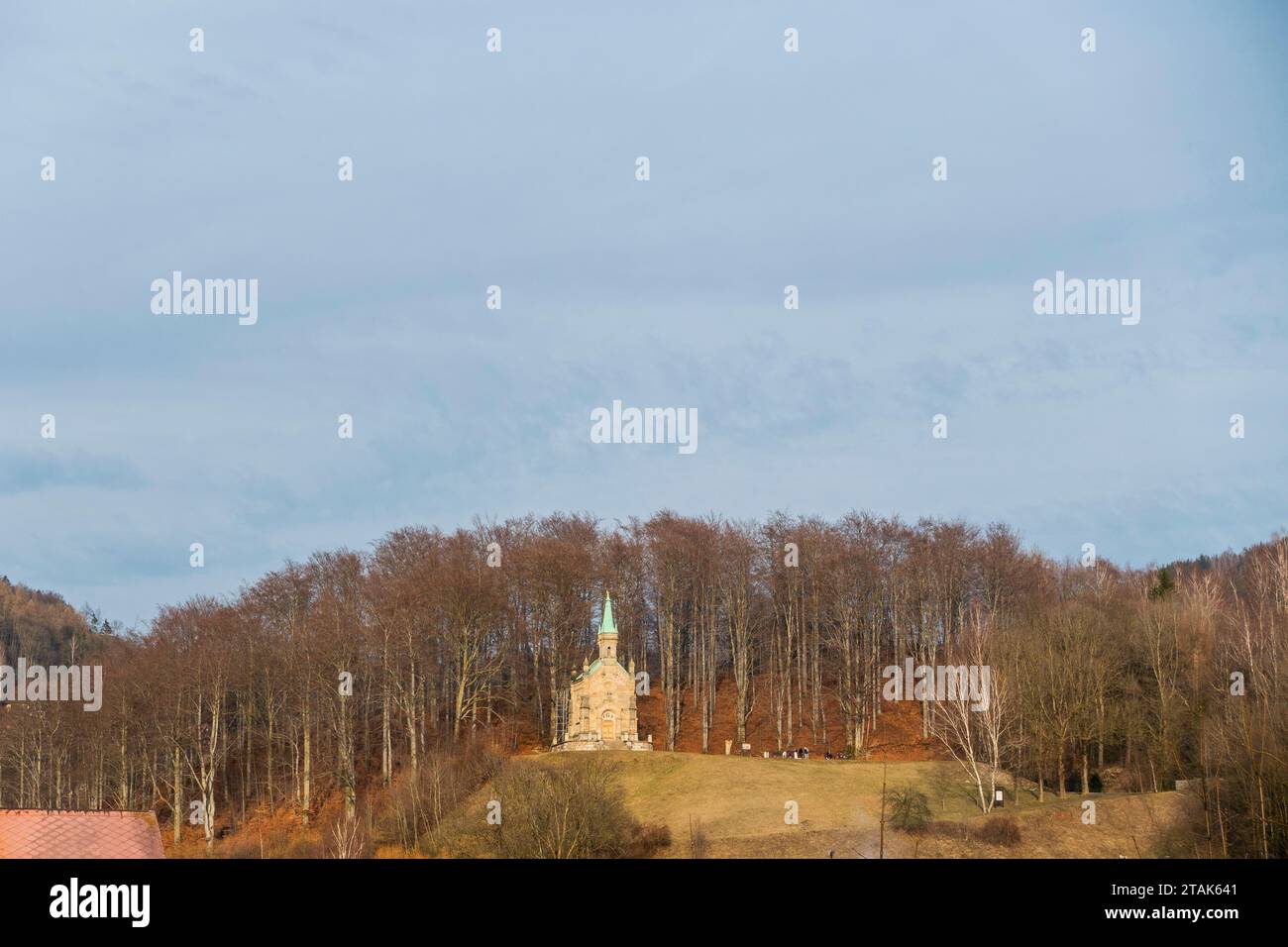 Riedel's tomb (the tomb of the Riedel family) above the village of ...