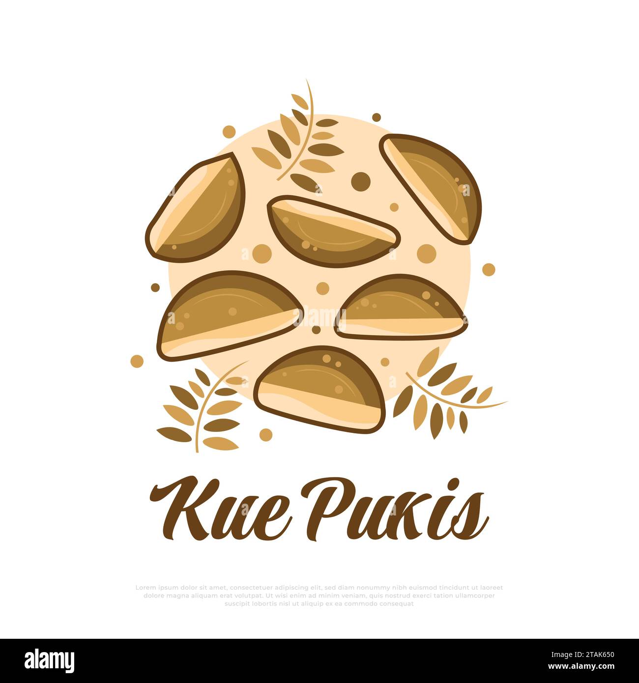 Illustration of Kue Pukis, Indonesian Traditional Cake Stock Vector ...