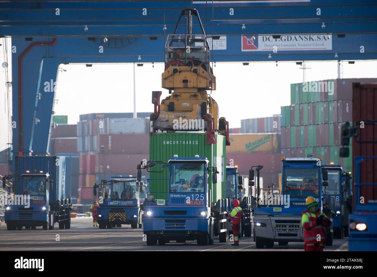 Gdansk baltic hub container terminal hi-res stock photography and ...