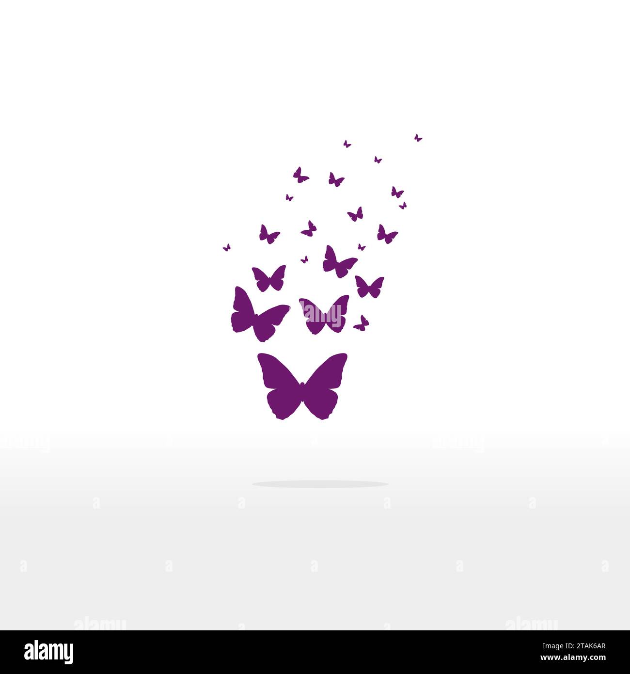 Vector butterflies background design. Vector illustration Stock Vector ...