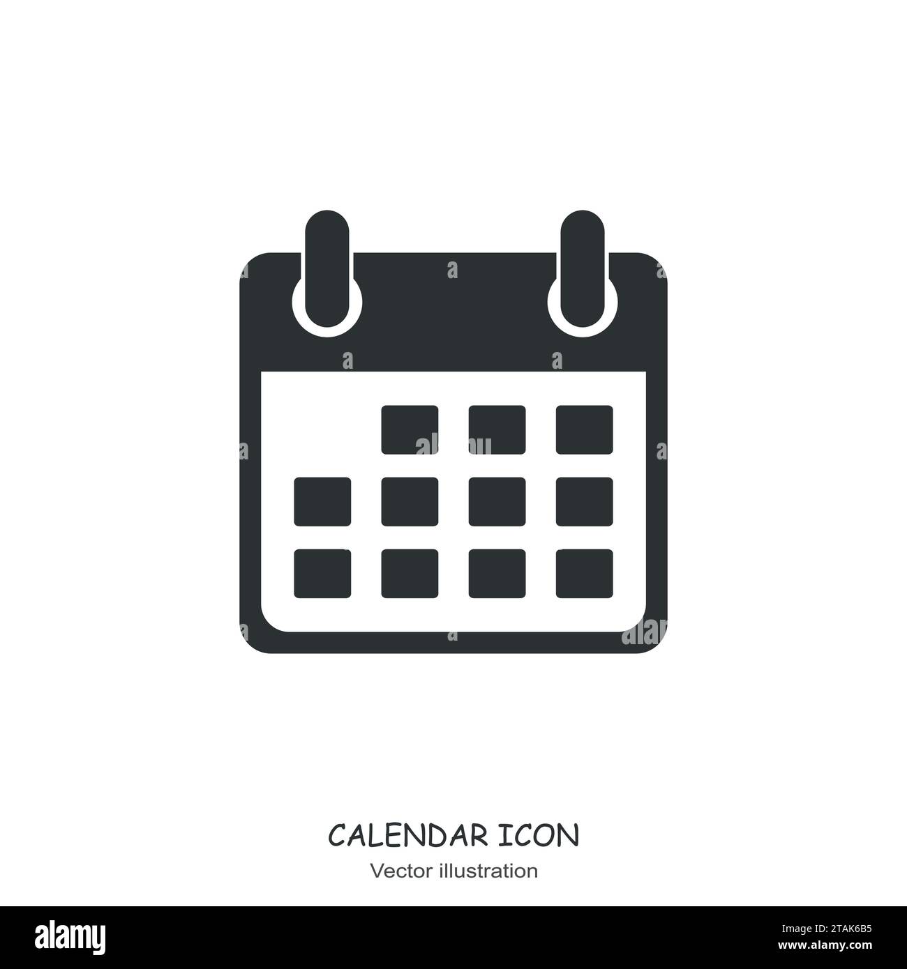 Deadline calendar vector in Black and White Stock Photos & Images - Alamy