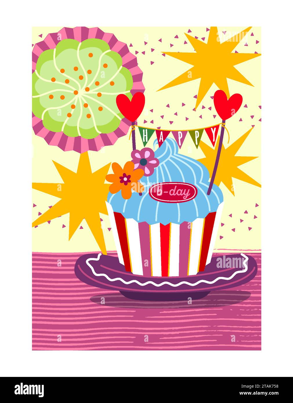 Happy birthday graphic groovy Stock Vector Images - Alamy
