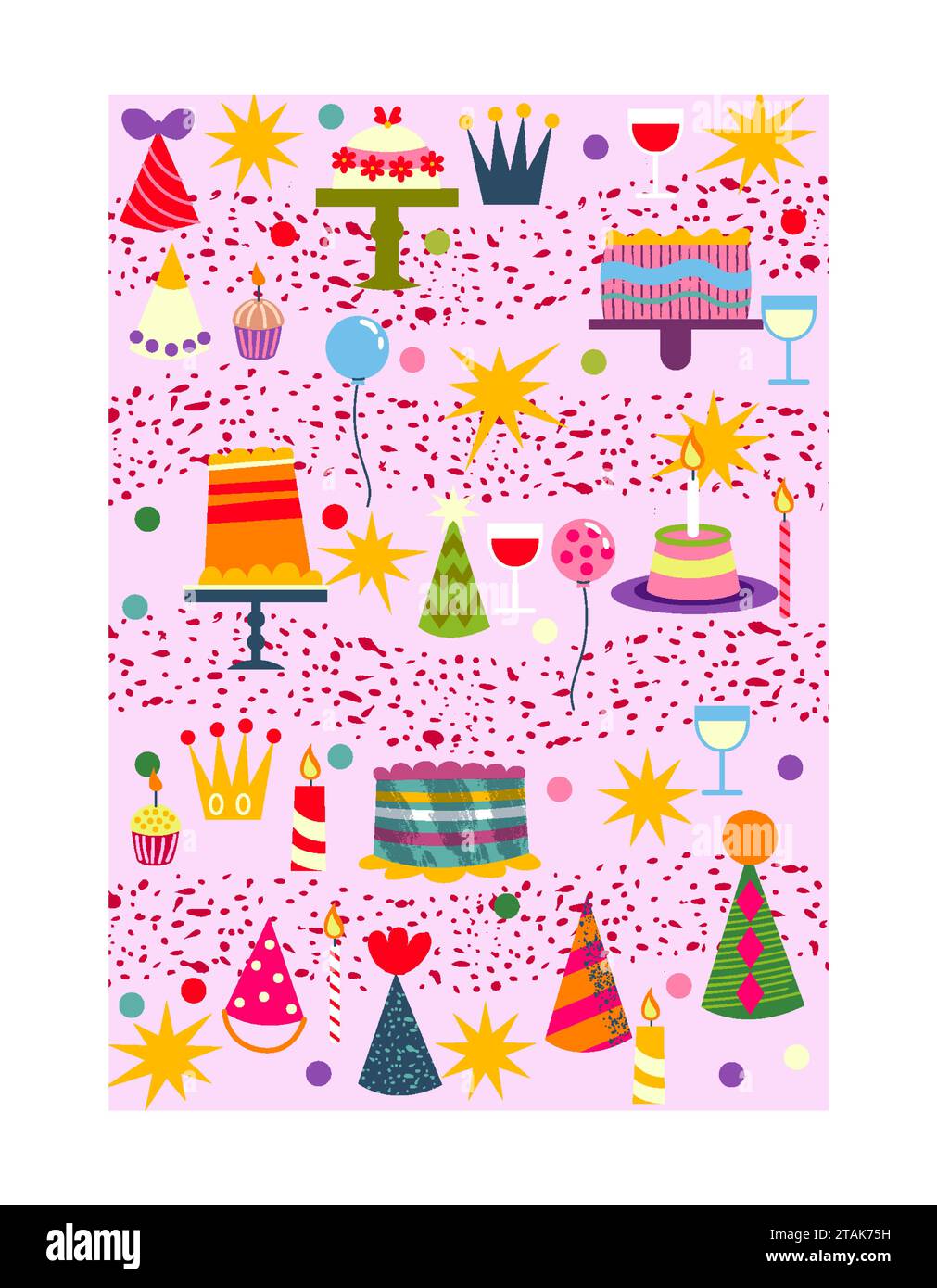 Birthday card vector design Stock Vector Image & Art - Alamy
