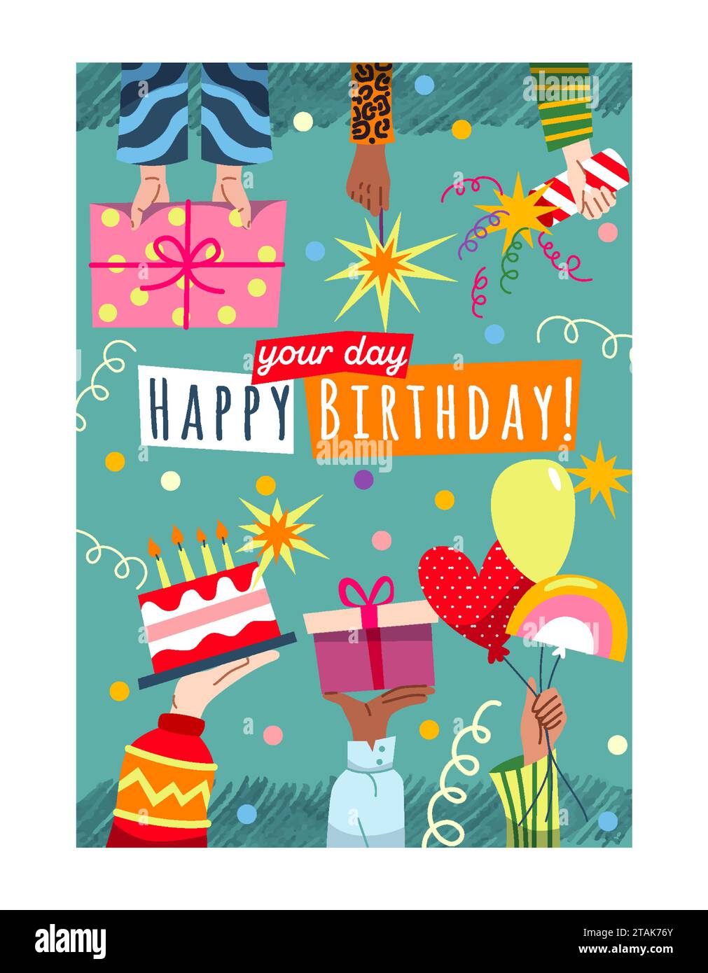 Happy birthday graphic groovy Stock Vector Images - Alamy