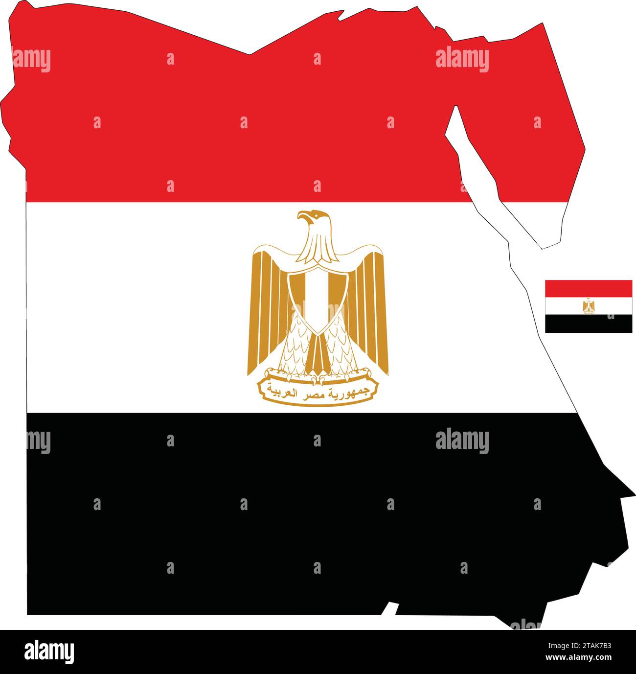 Egypt Map and Flag Vector Stock Vector Image & Art - Alamy