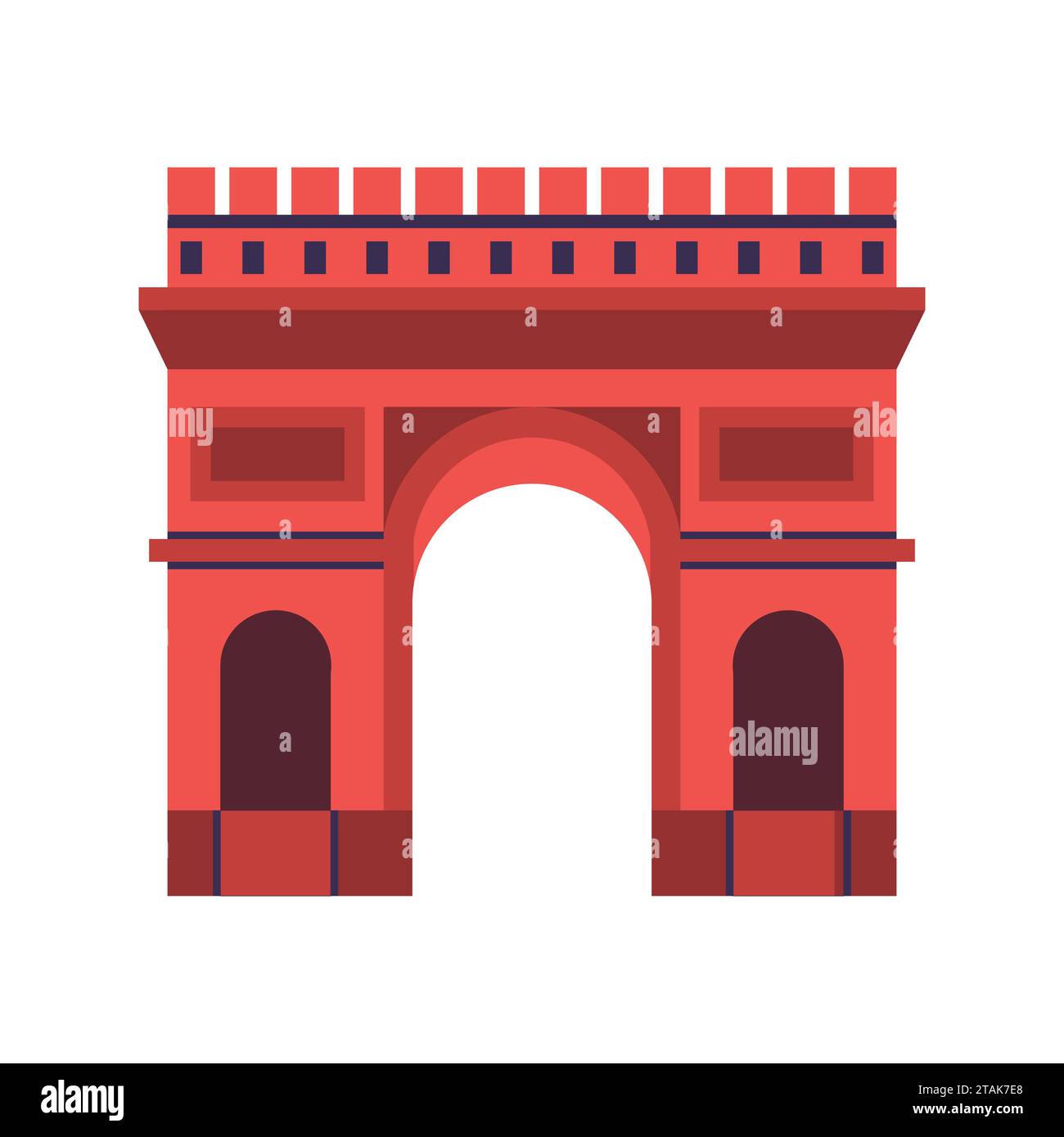 Triumphal Arch Landmark Building Icon Stock Vector Image & Art - Alamy
