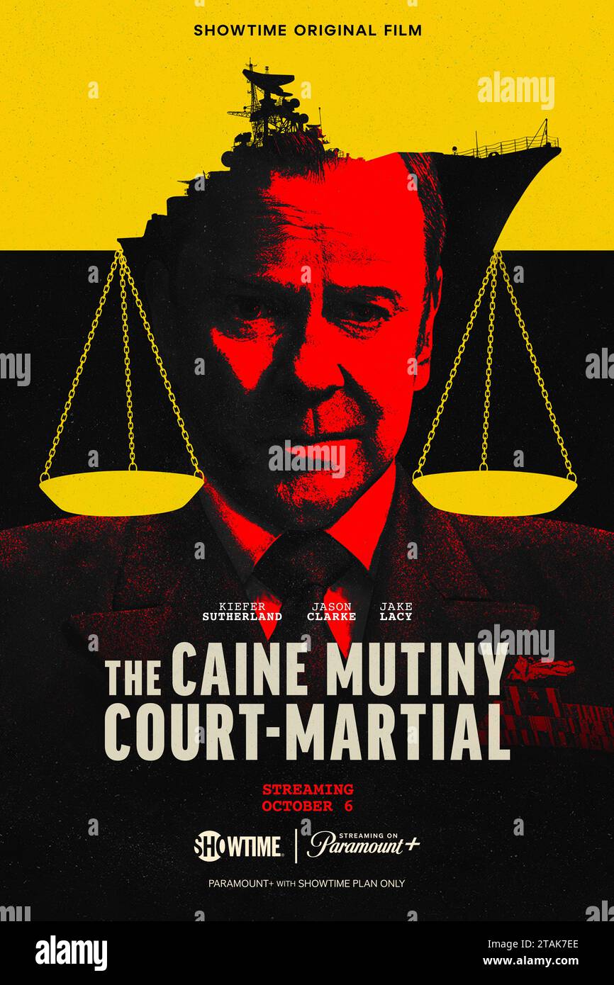 The Caine Mutiny Court-Martial poster Kiefer Sutherland Stock Photo - Alamy