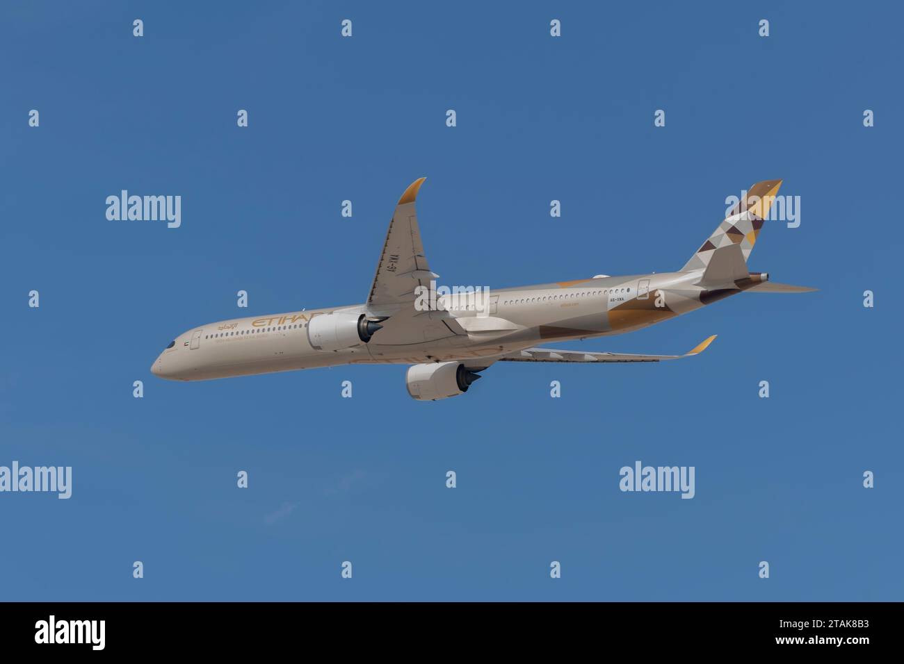 Boeing 787 Dreamliner at Dubai Air Show 2023 in Dubai, UAE Stock Photo ...