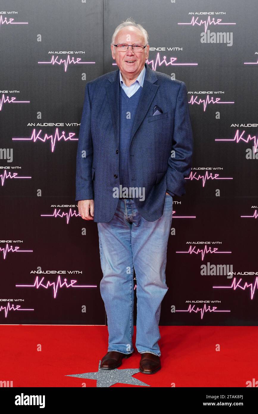 Pete Waterman attending An Audience With Kylie at the Royal Albert Hall ...