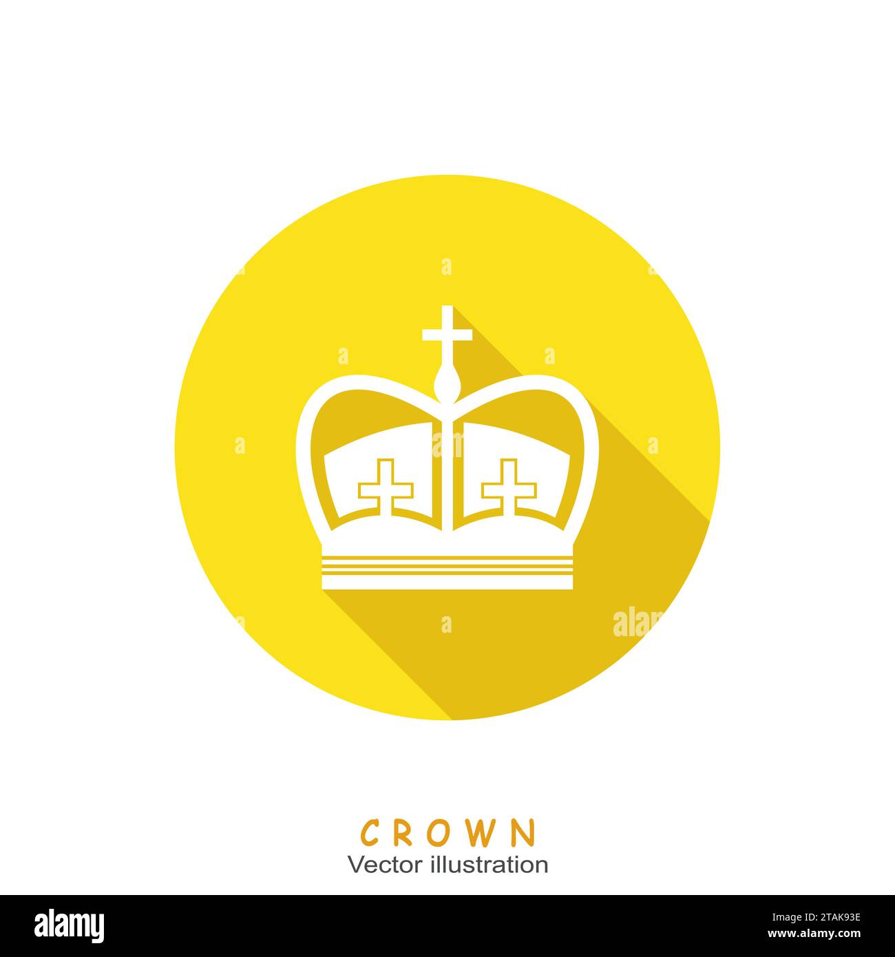 Crown silhouette symbols. Icon vector illustration flat Stock Vector ...