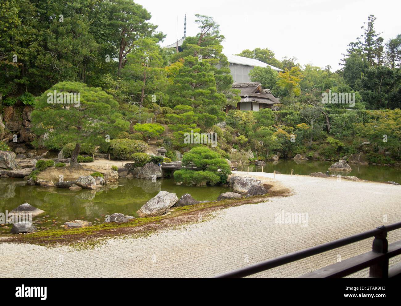 The famous World Heritage Buddhism and Zen temple, Ninnaji in Kyoto ...