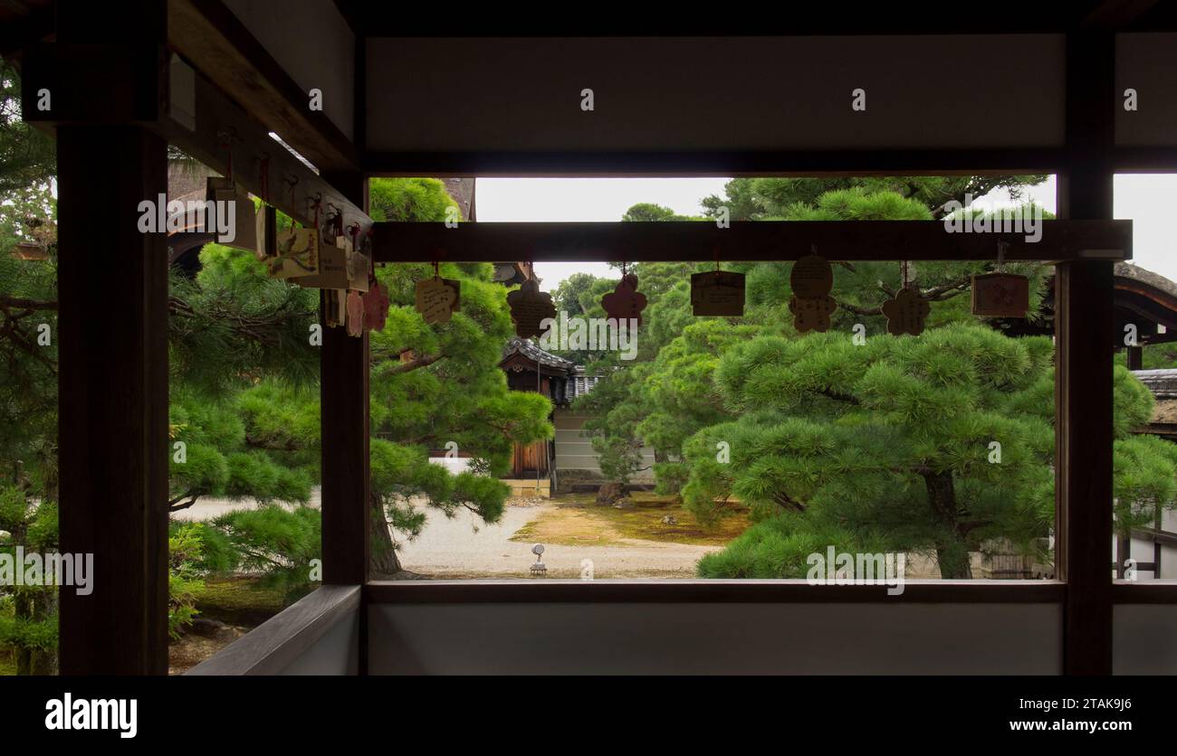 The famous World Heritage Buddhism and Zen temple, Ninnaji in Kyoto ...