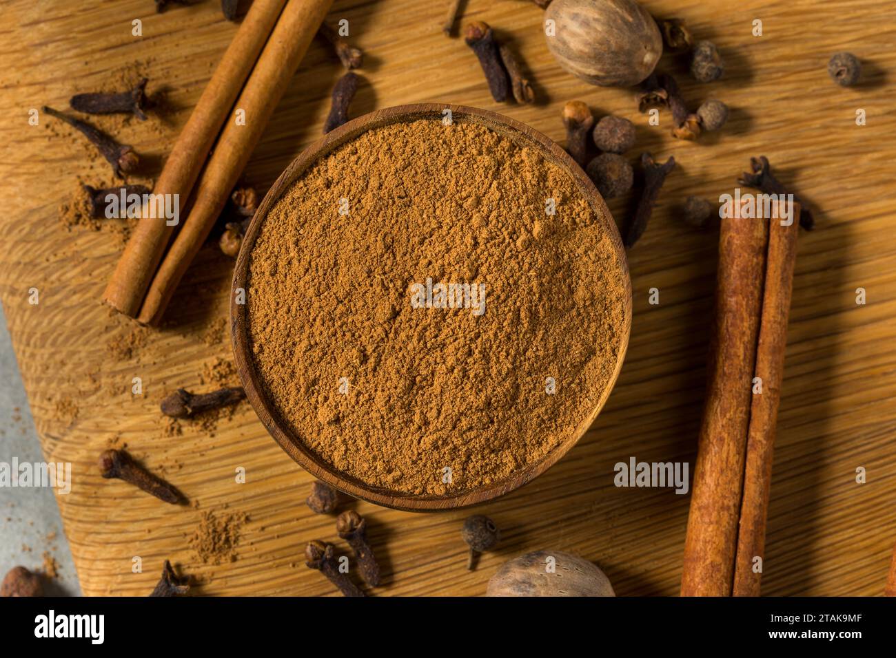 Organic Dry Pumpkin Spice in a Bowl Stock Photo - Alamy