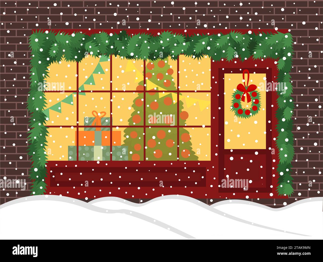 Street christmas tree market Cut Out Stock Images & Pictures - Alamy