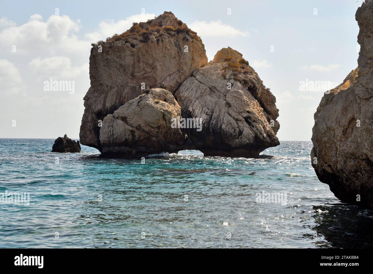 Episkopi, Cyprus, Rock of Aphrodite according to legend, the birthplace ...