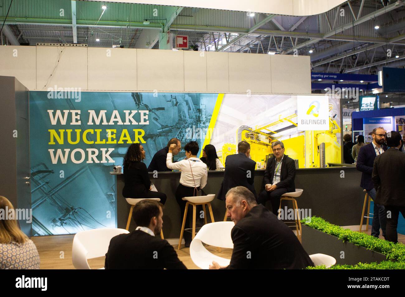 Bilfinger stand during 5th edition of the world nuclear exhibition WNE ...