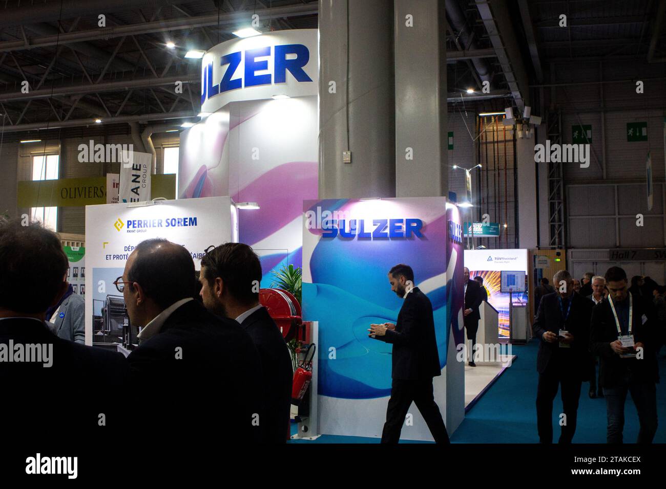 Sulzer stand during 5th edition of the world nuclear exhibition WNE ...
