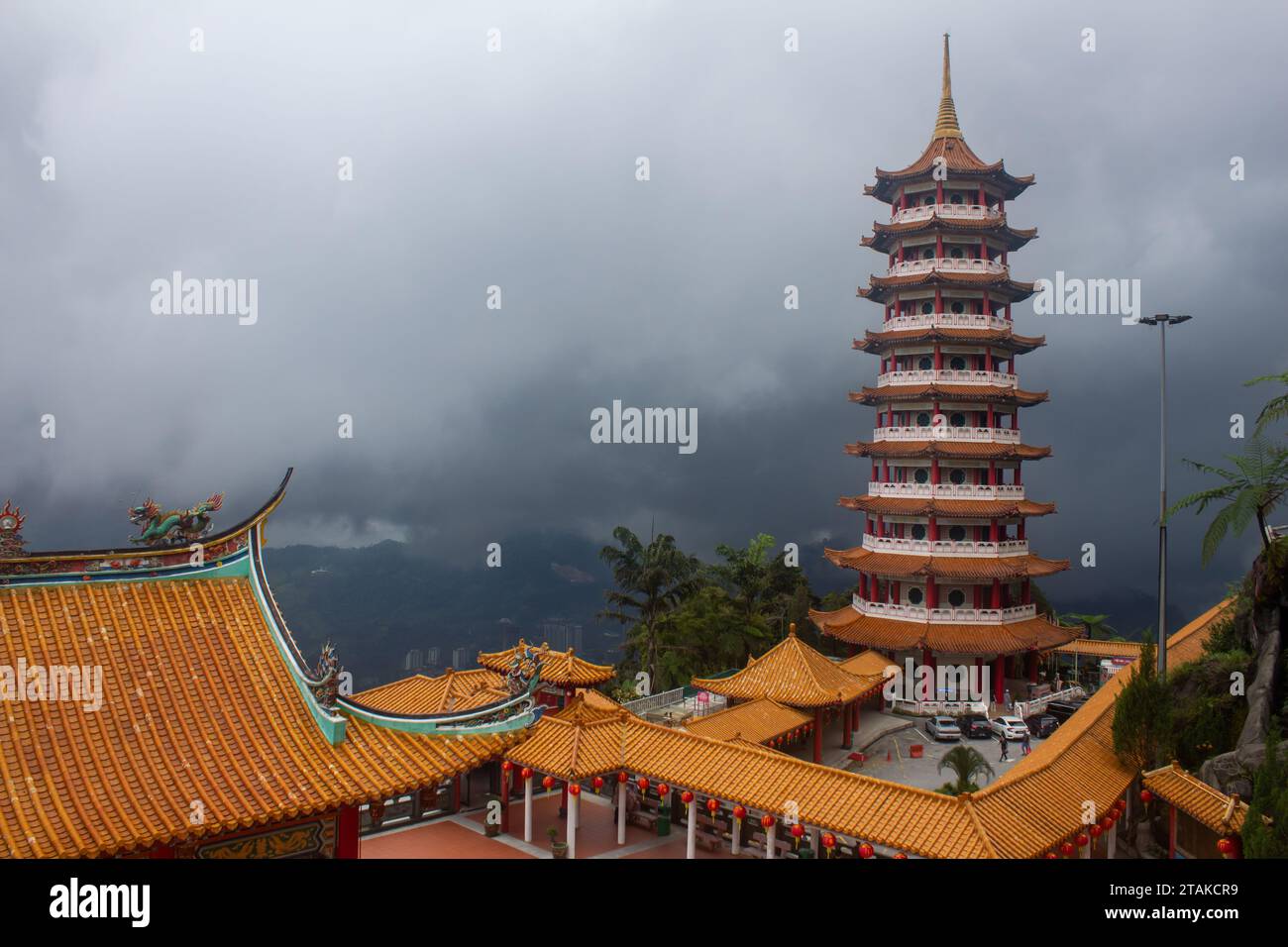 Genting Highlands, Pahang, Malaysia - Nov 01, 2023: The pagoda of Chin ...