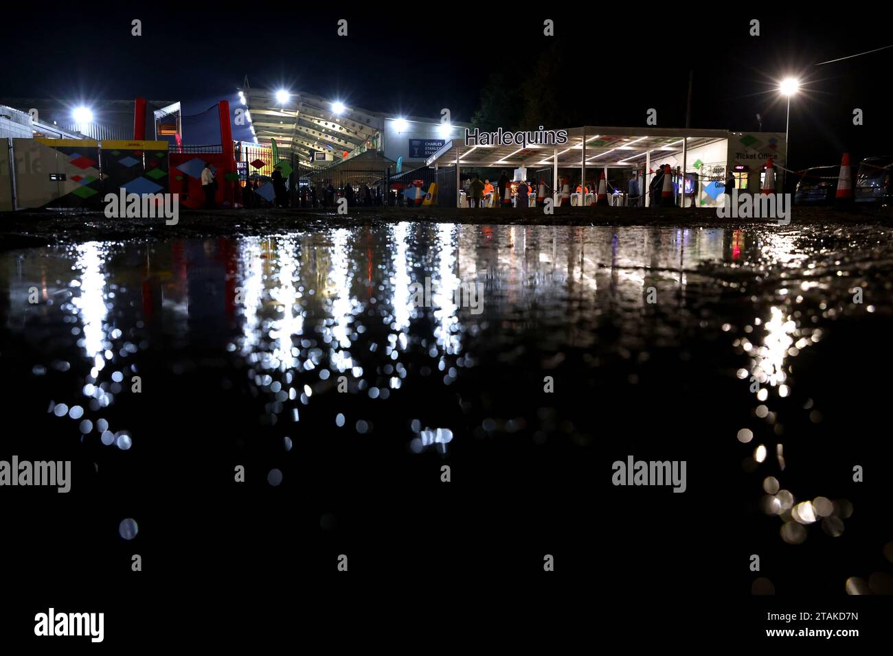 A general view of the stadium ahead of the Gallagher Premiership match ...