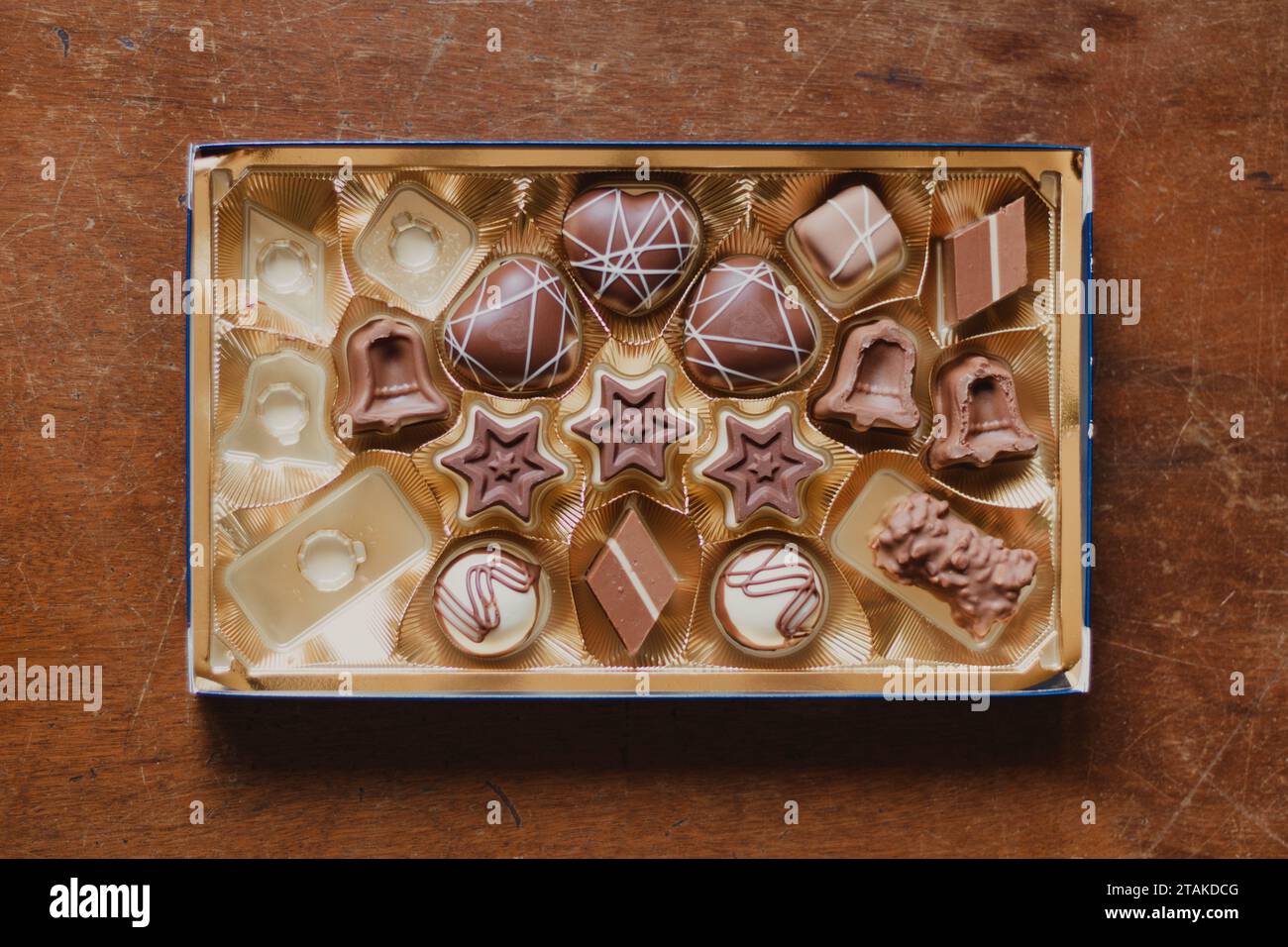 Box of chocolates eaten hi-res stock photography and images - Alamy