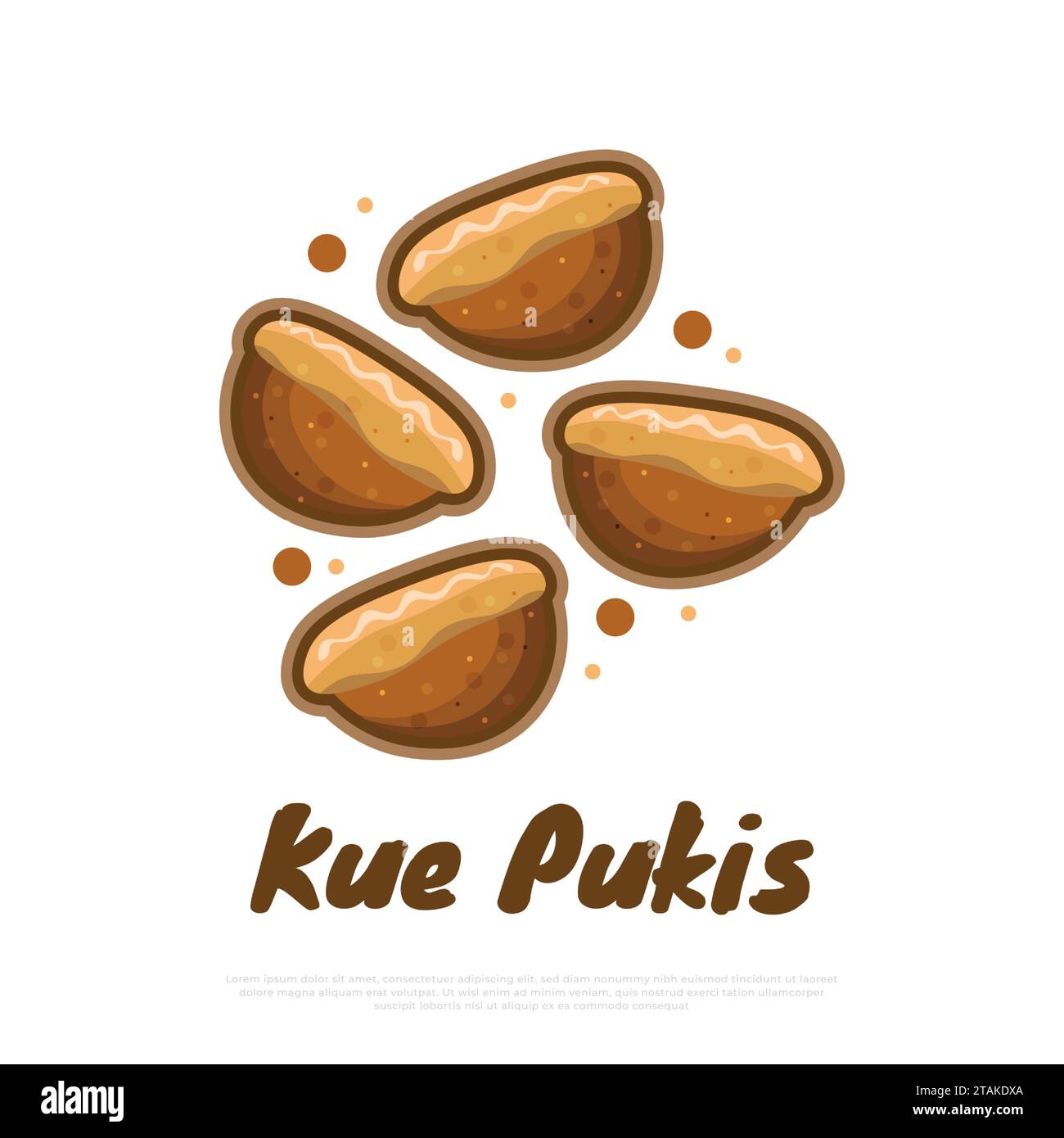 Illustration of Kue Pukis, Indonesian Traditional Cake Stock Vector ...