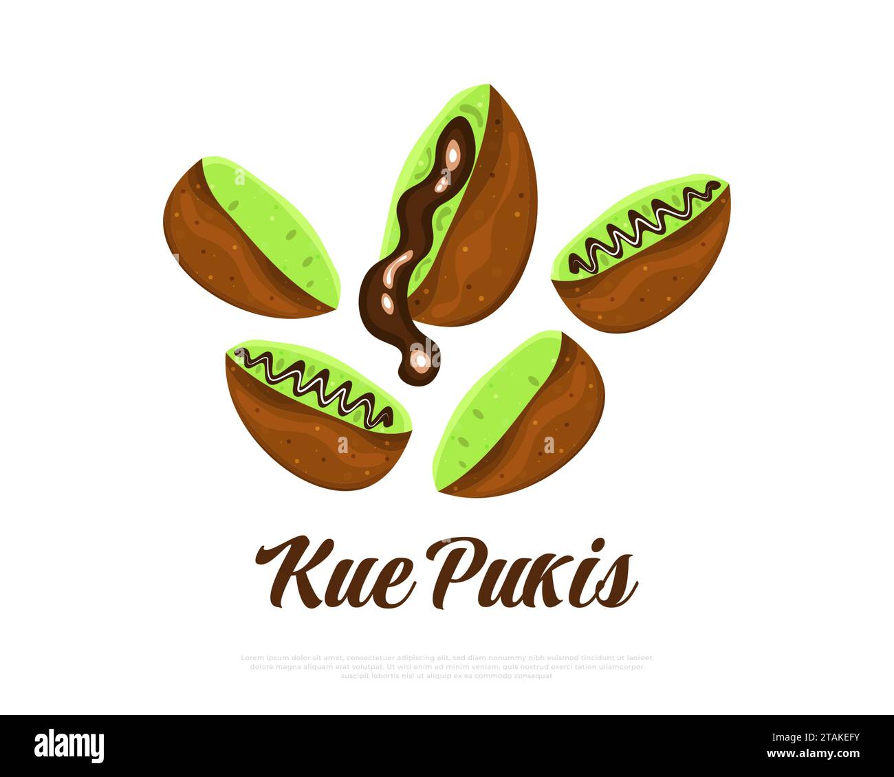 Illustration of Kue Pukis, Indonesian Traditional Cake. Kue Pancong ...
