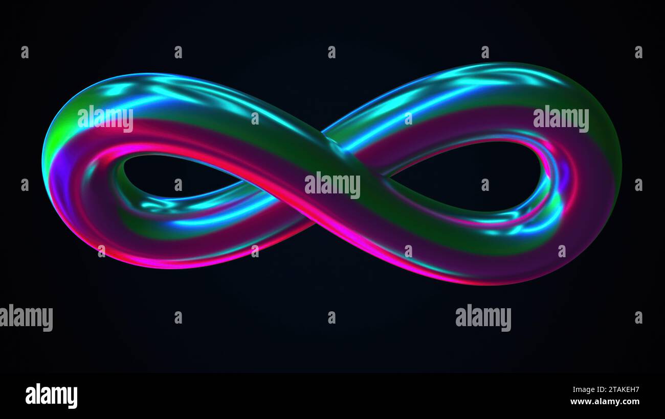 3d infinity sign. Computer generated render Stock Photo - Alamy