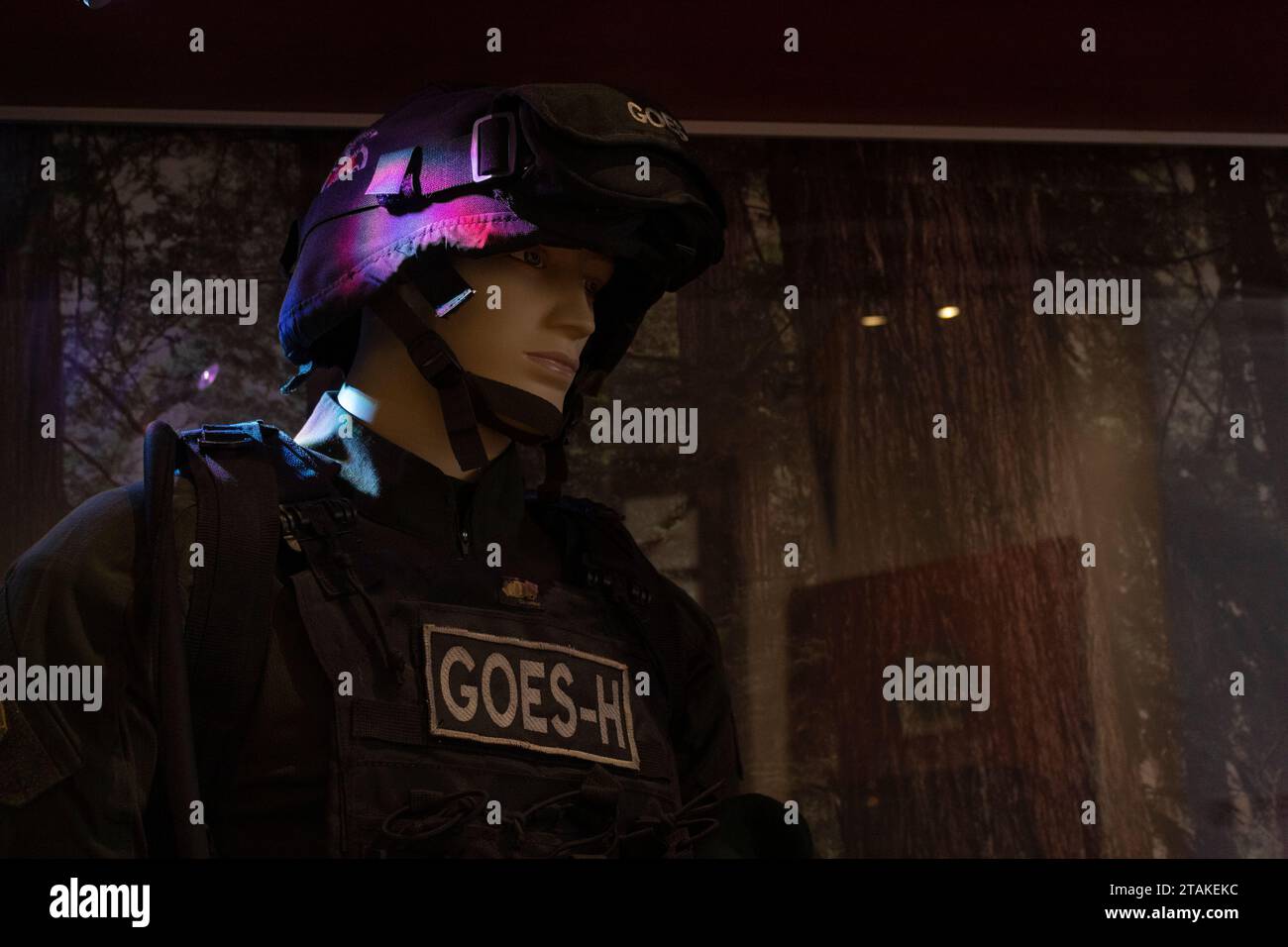 colombian police special unit uniform at police museum Stock Photo - Alamy