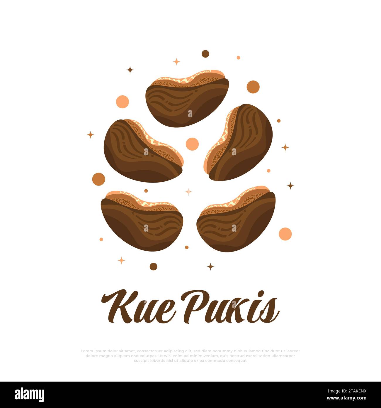 Illustration of Kue Pukis, Indonesian Traditional Cake. Kue Pancong ...