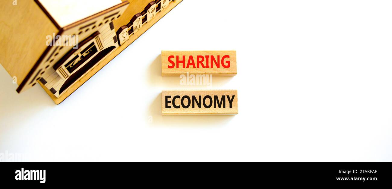 Sharing economy symbol. Concept words Sharing economy on beautiful ...