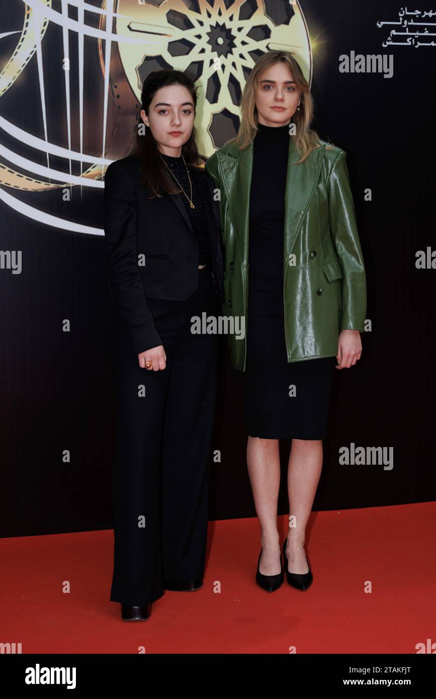 Luana Bajrami and Elsa Mala attend the 20th Marrakech International ...