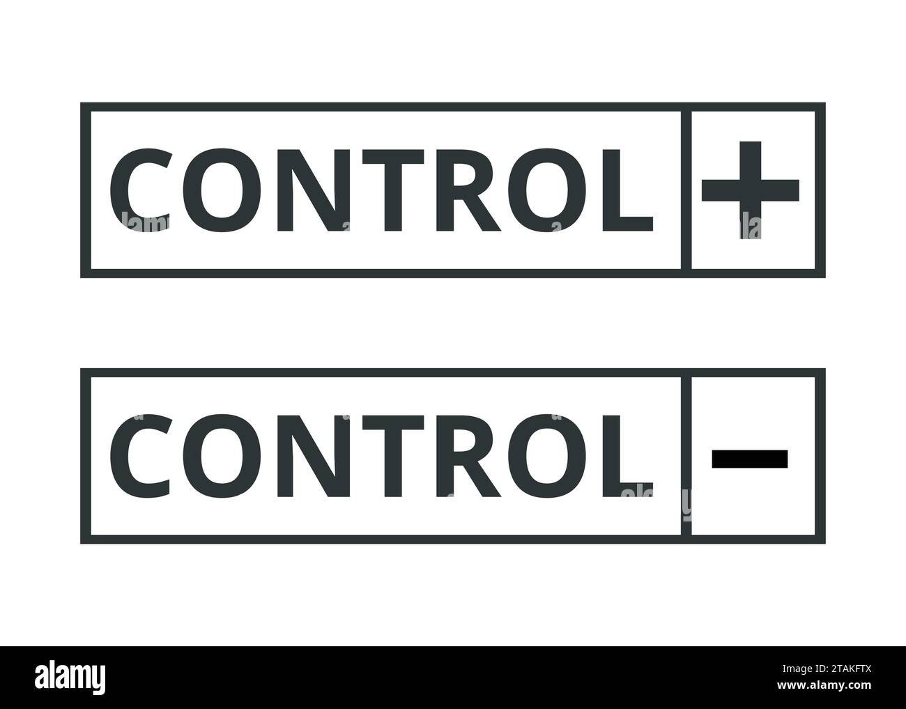 Set of Positive and Negative Control Medical Symbol Stock Vector Image ...