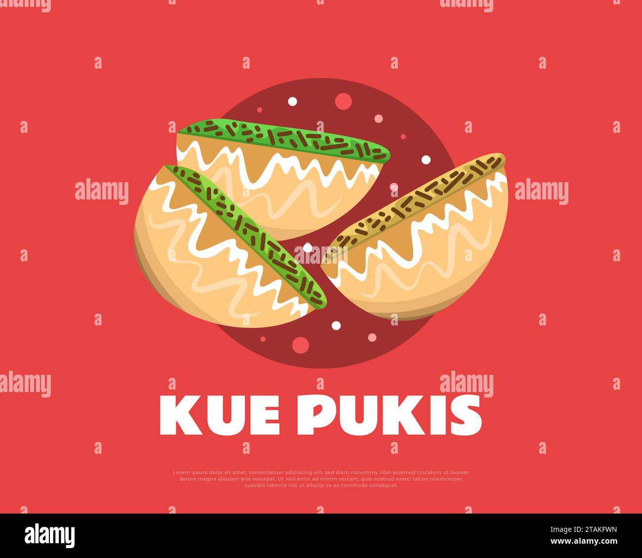 Illustration of Kue Pukis, Indonesian Traditional Cake. Kue Pancong ...