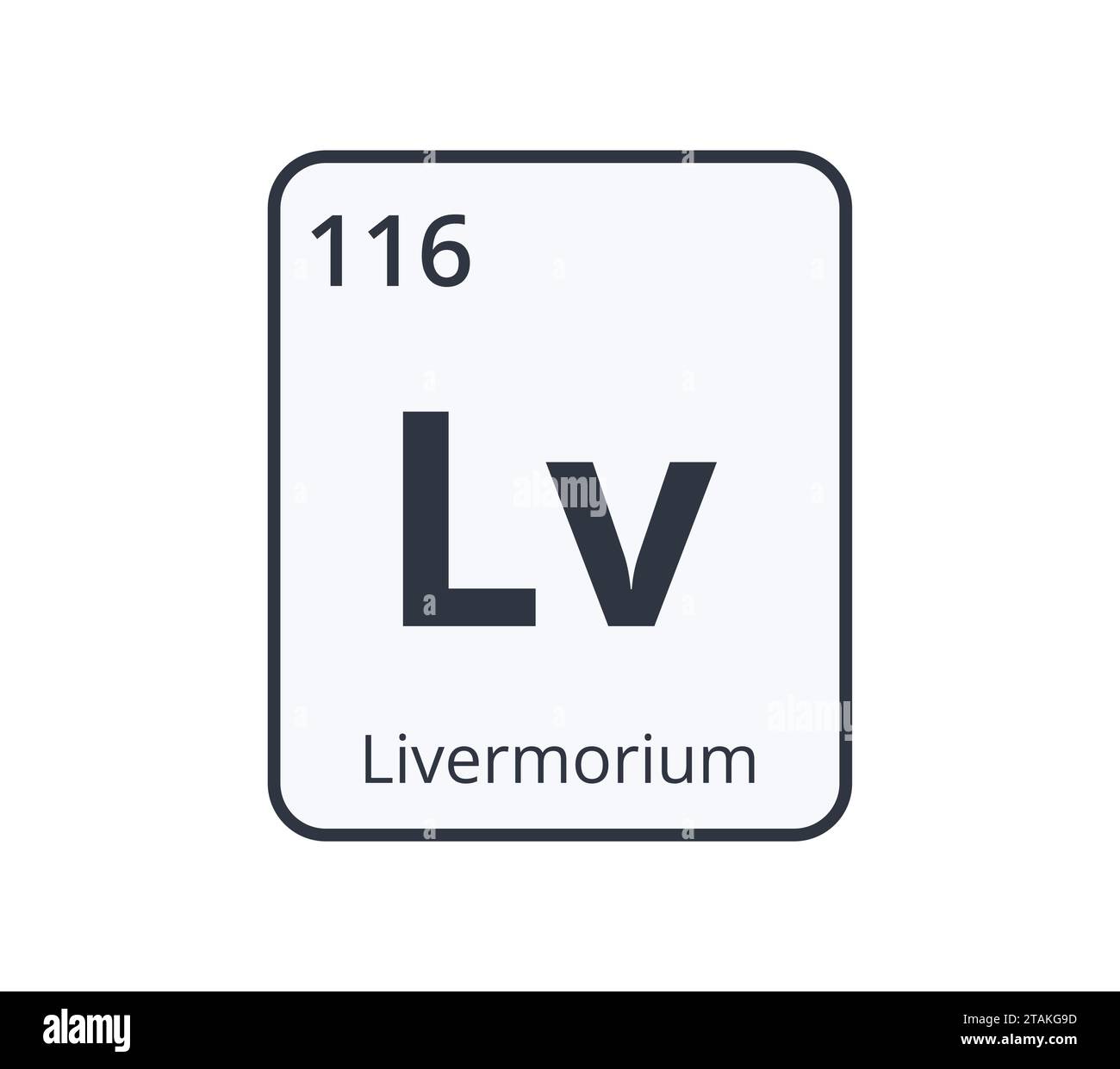 Livermorium lv symbol chemical hi-res stock photography and images - Alamy