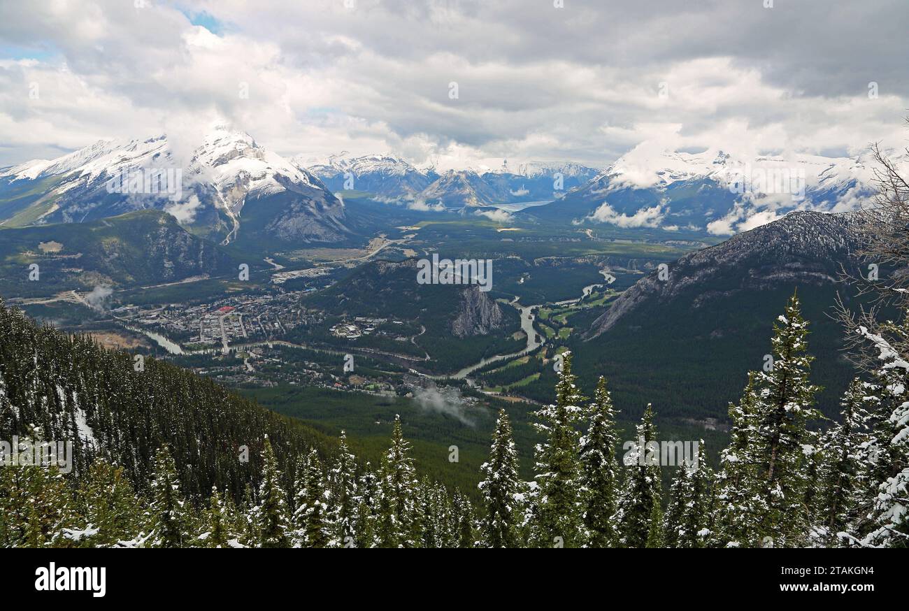 Bow River Valley - Banff National Park, Canada Stock Photo - Alamy
