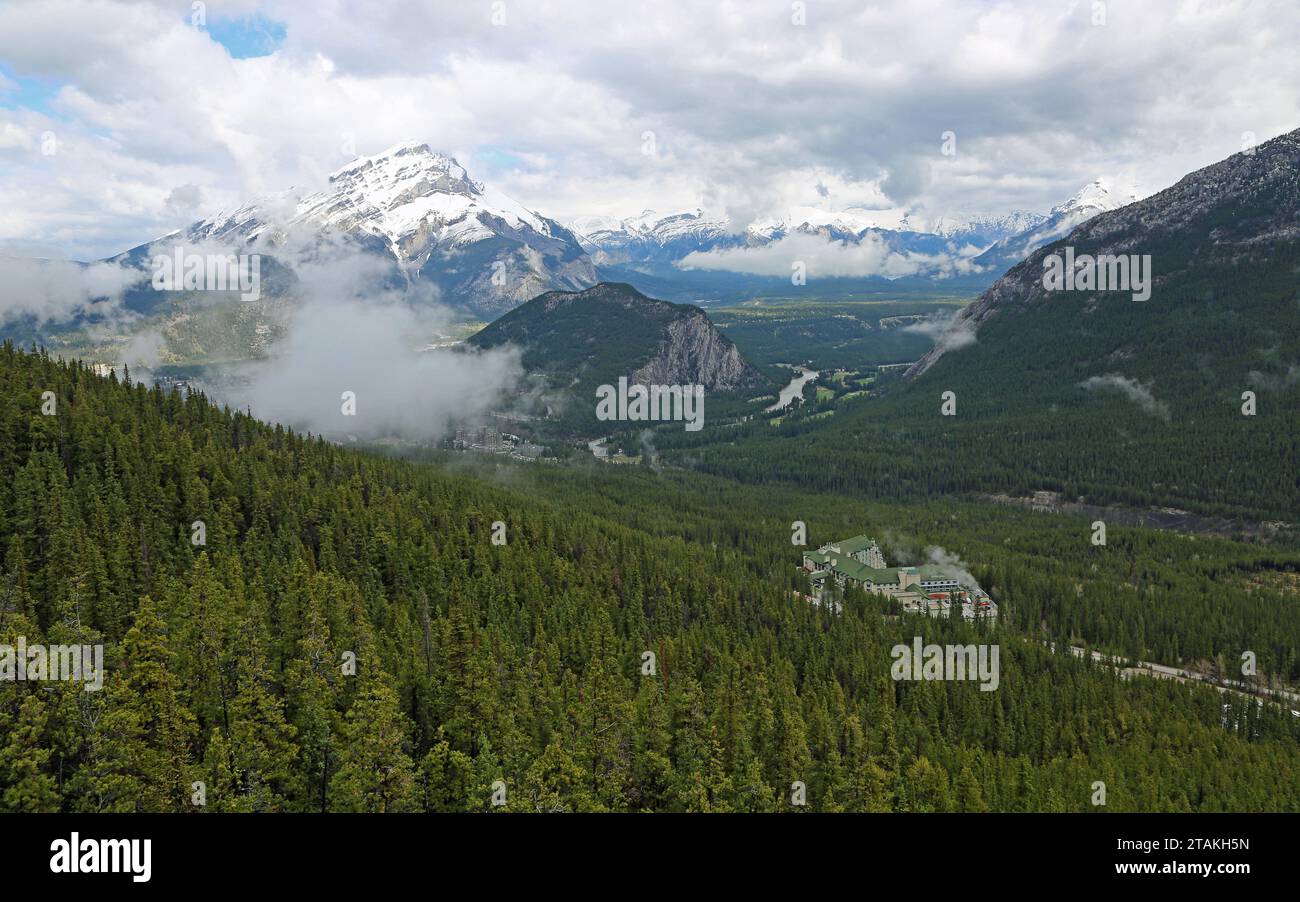 Green forest around Banff - Banff National Park, Canada Stock Photo - Alamy