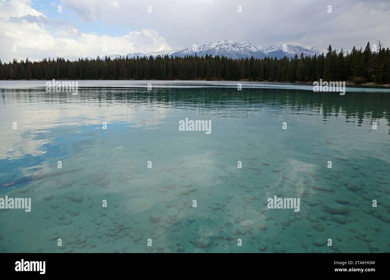Lake Annette, Canada Stock Photo - Alamy